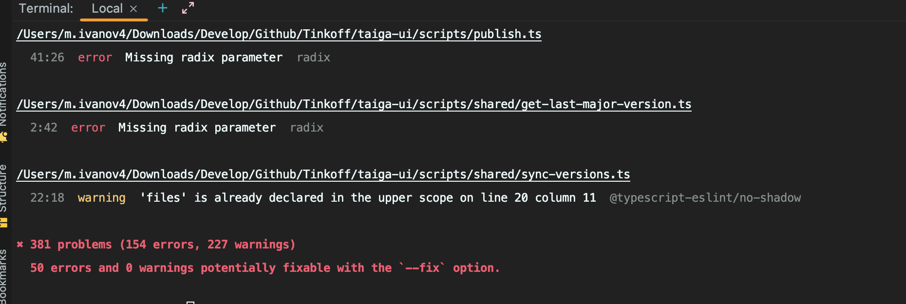 🤖 - Support `@tinkoff/eslint-config` · Issue #3022 · taiga-family/taiga-ui · GitHub