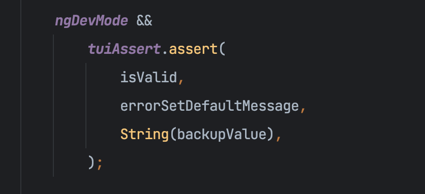 🤖 - `No use of tuiAssert without ngDevMode` eslint rule · Issue #4150 · taiga-family/taiga-ui ...