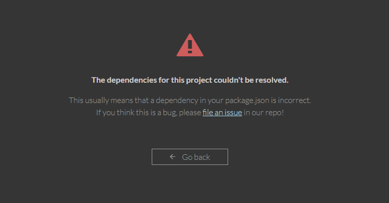 The Dependencies For This Project Couldn T Be Resolved For Angular