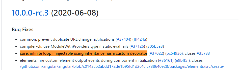 Too much recursion because of @Injectable conflicts with other decorators · Issue #35733 ...