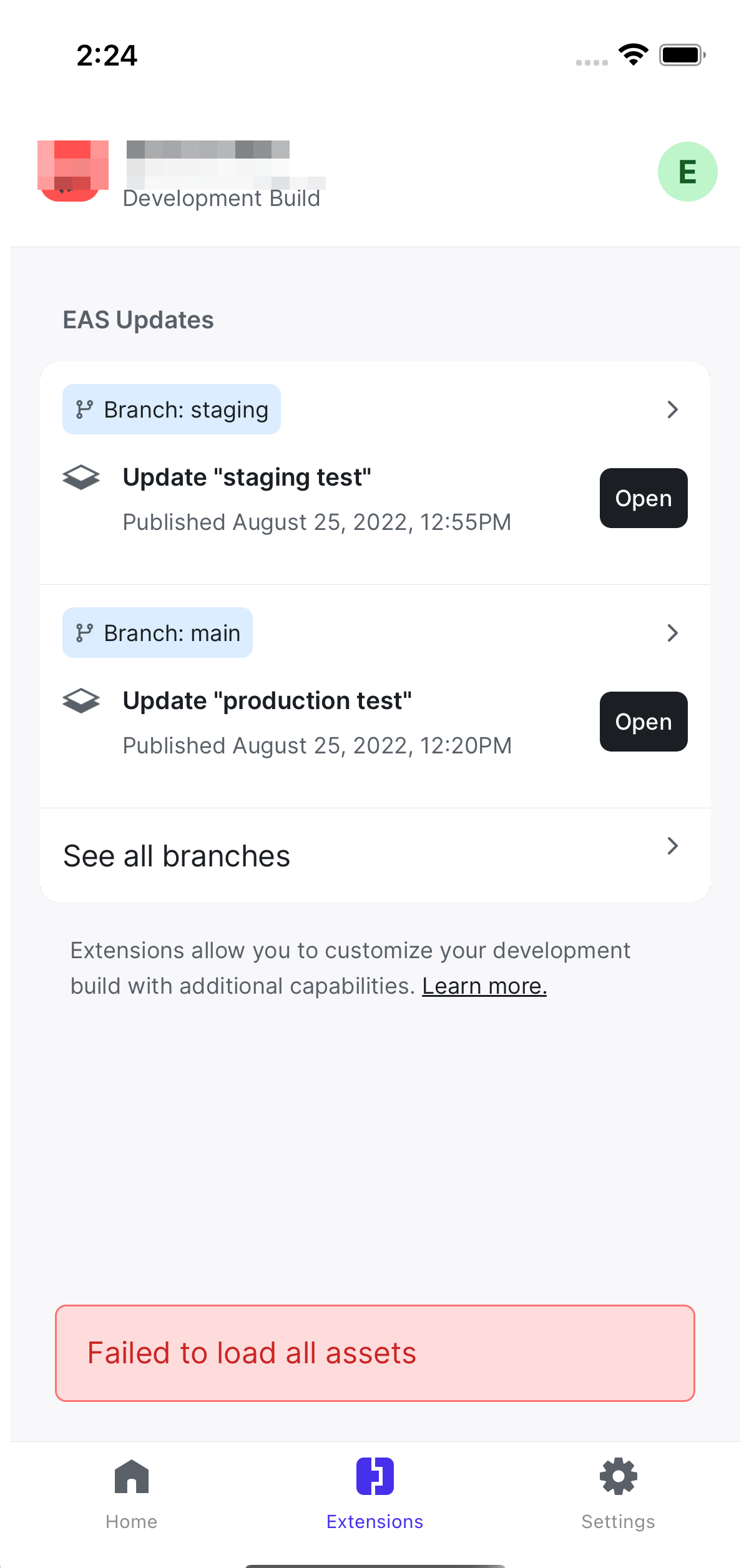Failed To Load All Assets In Dev Client With · Issue 18826 · Expo