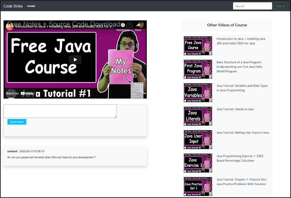 GitHub - sushantpatil03/CodeStrike-A_E-Learning_Platform