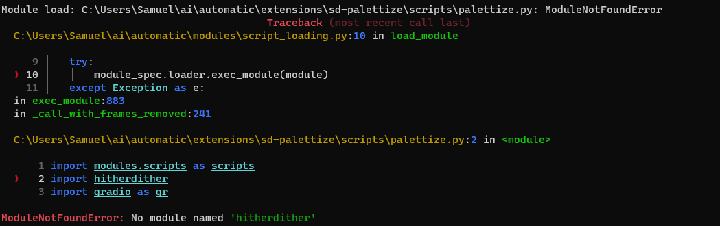 [Issue]: importing libraries seems to be failing · Issue #321 · vladmandic/sdnext · GitHub