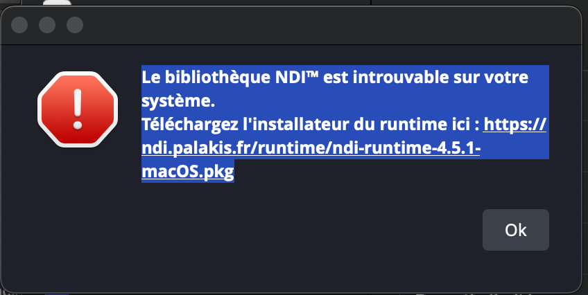 NDI and Macbook Pro M1 - Not Working... · DistroAV DistroAV ...