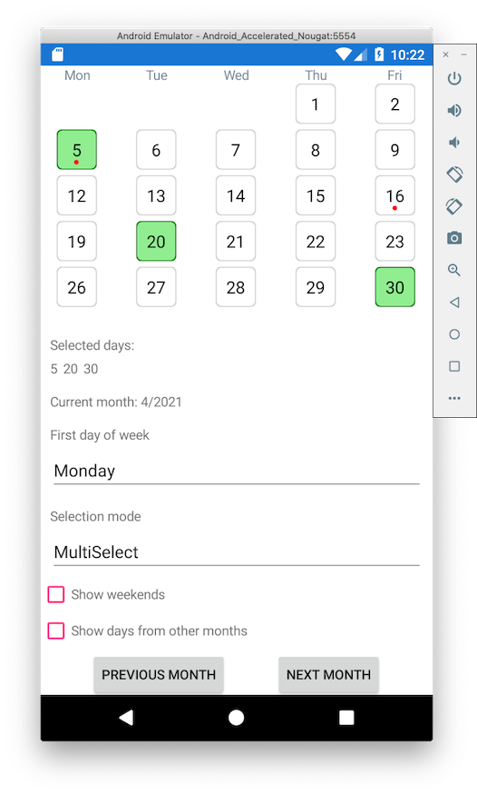 [Spec] Calendar · Issue #1135 · xamarin/XamarinCommunityToolkit · GitHub