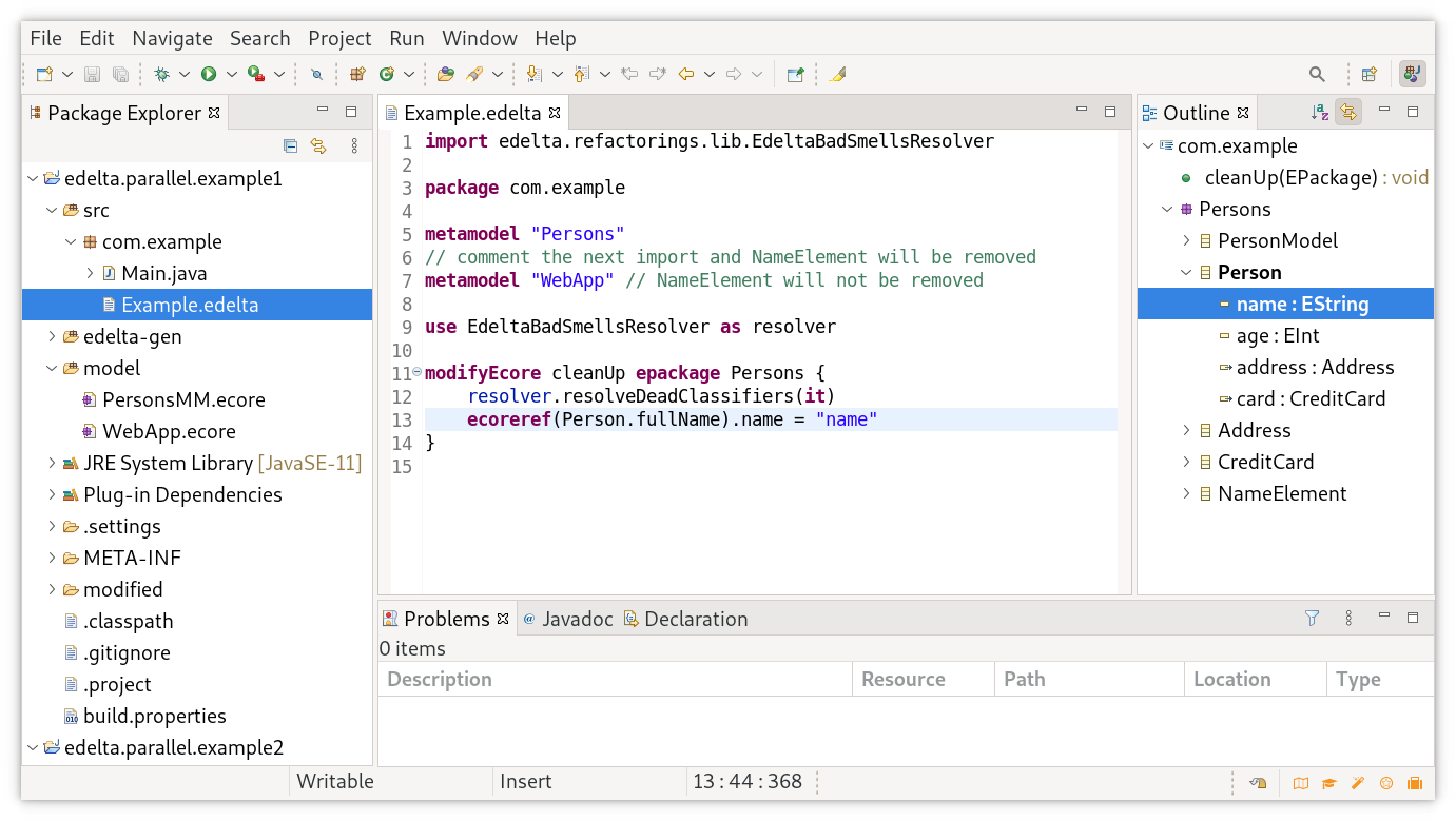 GitHub - LorenzoBettini/edelta-safe-metamodel-evolution-examples: Some ...