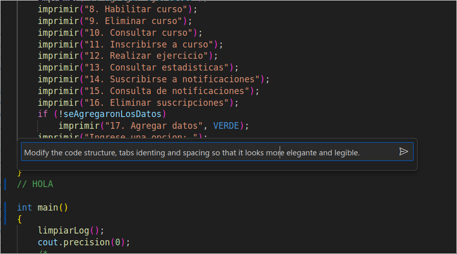 Window for entering prompt to code modification stays there forever · Issue #270 · microsoft ...