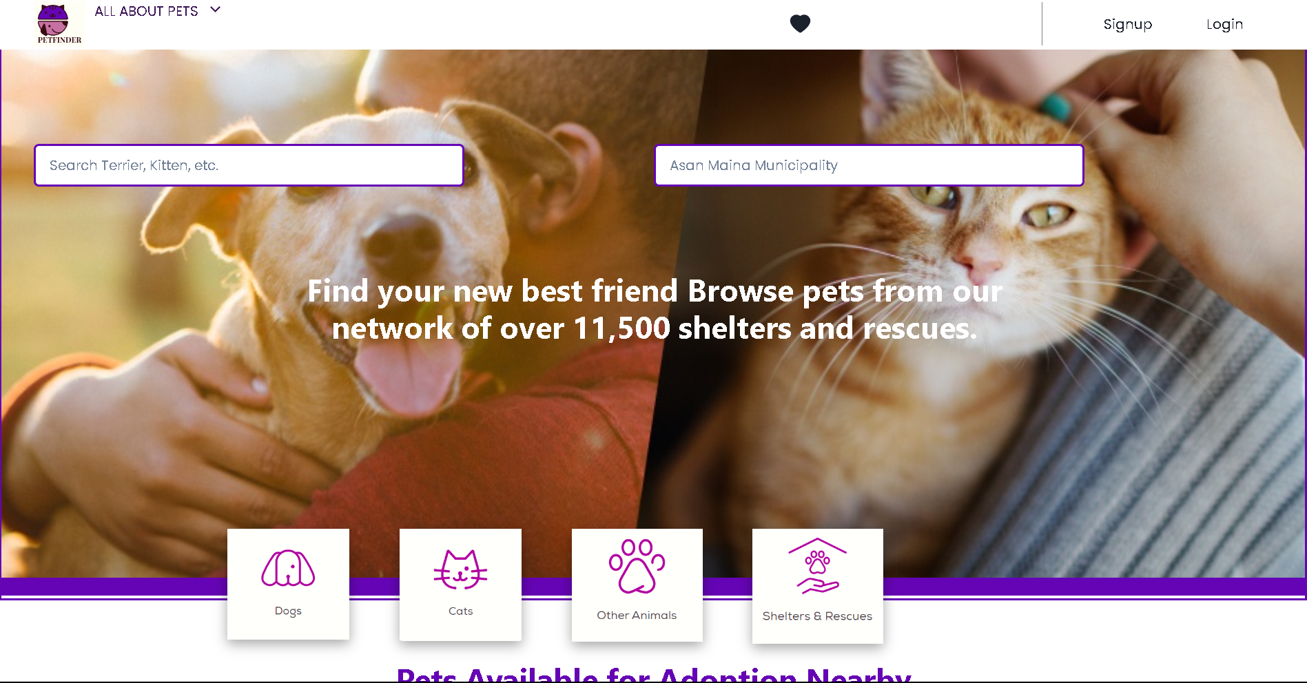 GitHub - Chakresh2001/Pets-Connect-Adoption-App: Connect with your perfect furry companion and ...