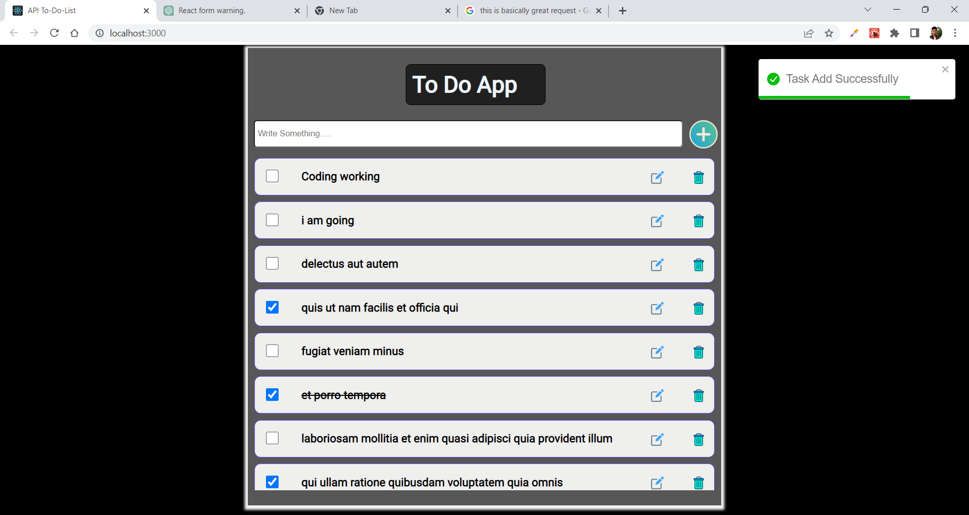 GitHub - Arifhoque1999/react-todo-app: This is my frontend based project using React, HTML CSS