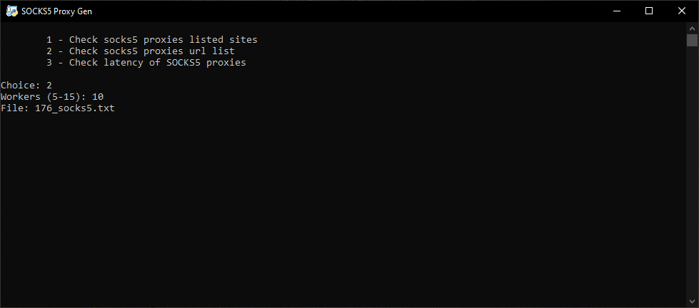 GitHub - rxyzqc/SOCKS5-Proxy-Gen: Python Ping-Based SOCKS5 Proxy Generator/Checker/LatencyCalculator