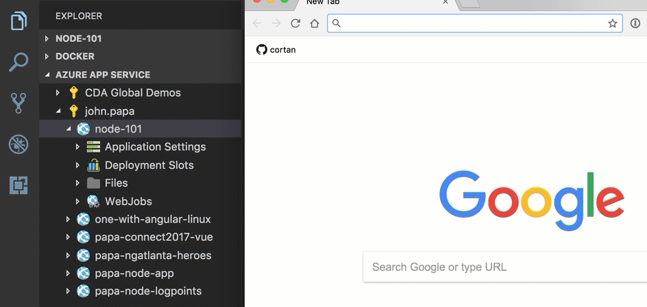 Browse To Website Goes To Empty Url · Issue 295 · Microsoft Vscode Azureappservice · Github