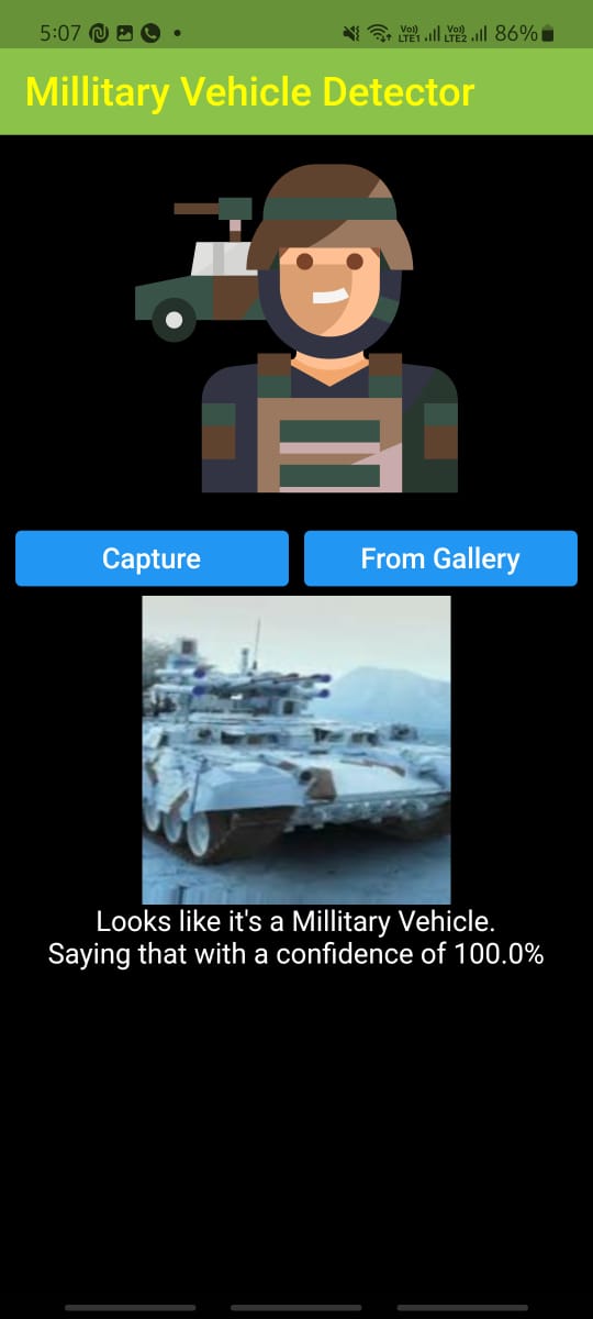 GitHub - soham-1902/Military_Vehicle_Detection_Flutter: The Military Vehicle vs Normal Vehicle ...