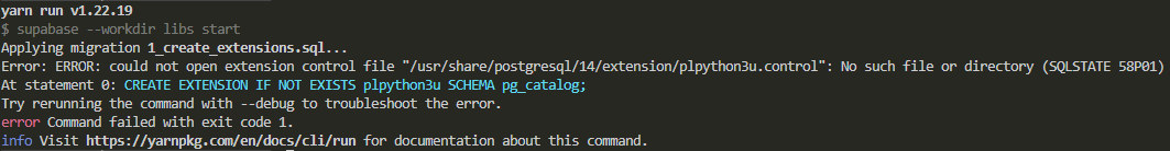 Support PlPython in local development · Issue #10647 · supabase ...