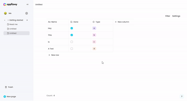 [FR] Reorder grid items · Issue #1697 · AppFlowy-IO/AppFlowy · GitHub