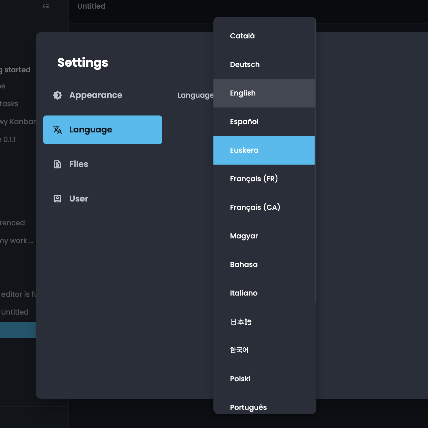 Bug The Language Picker In Dark Mode · Issue 2291 · Appflowy Io