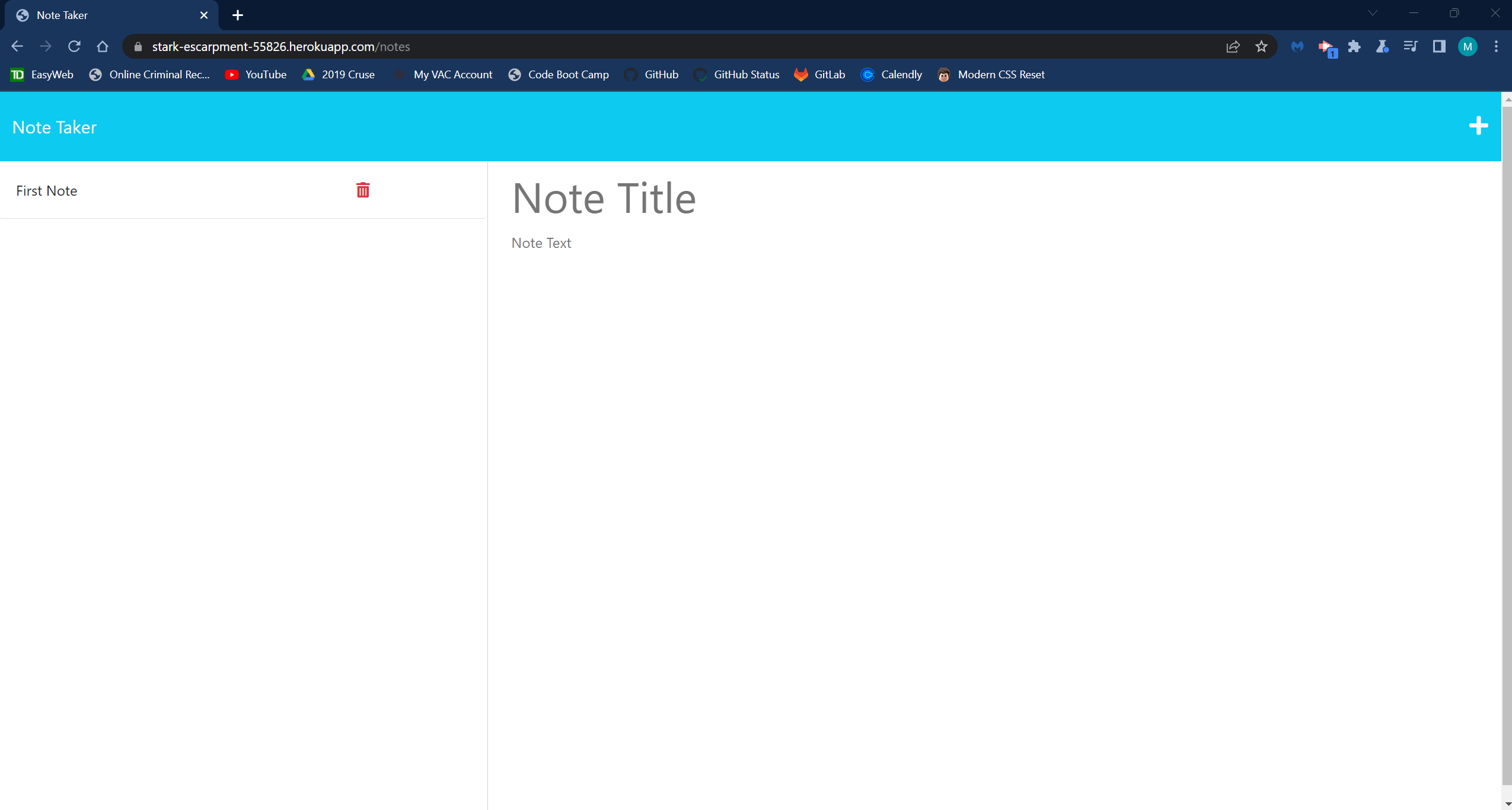 GitHub - MSchuur/Note-Taker