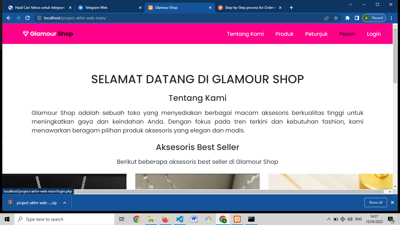 GitHub - A2-Kelompok-1/project-akhir-web