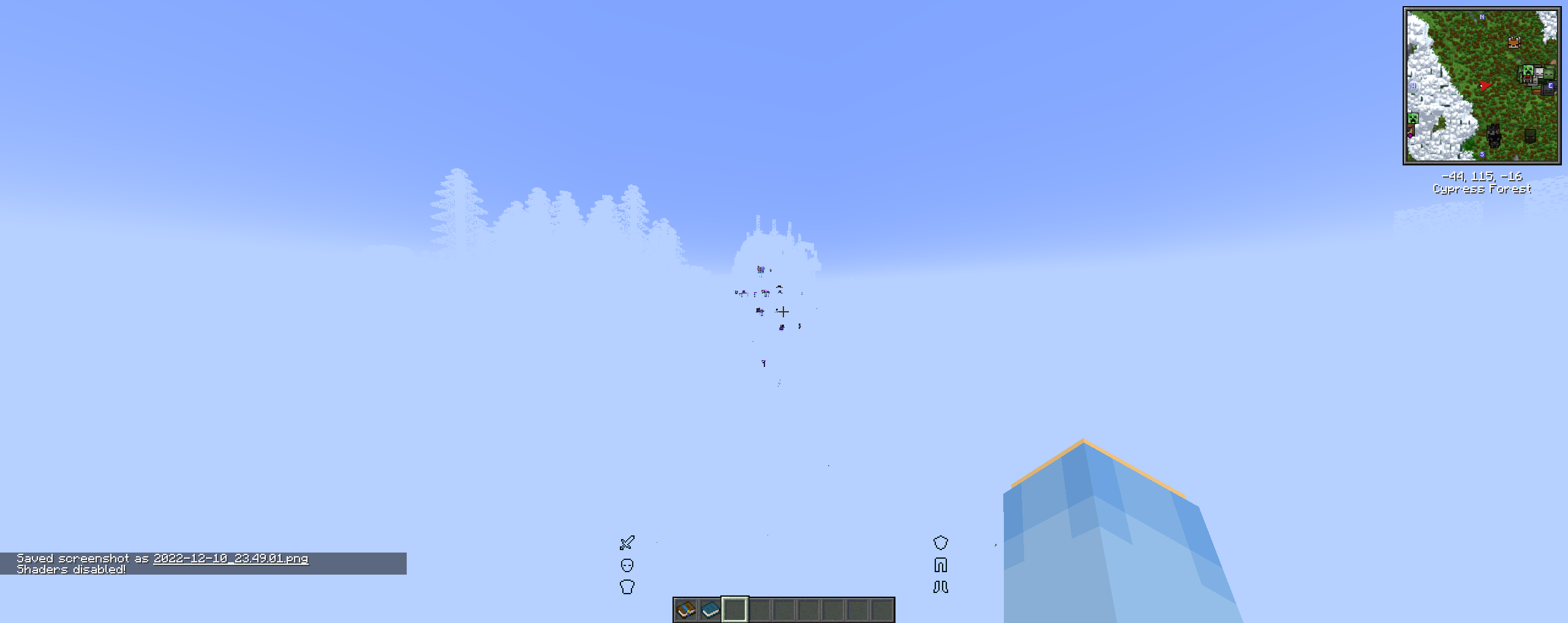 Everything is invisible whithout shaders on. (Better Minecraft [Fabric ...