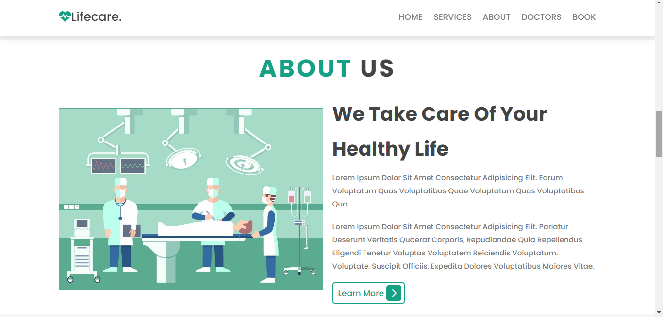 GitHub - Amishabokade2/LifeCare-Prototype: A health care website for an assignment of Kratin LLC.