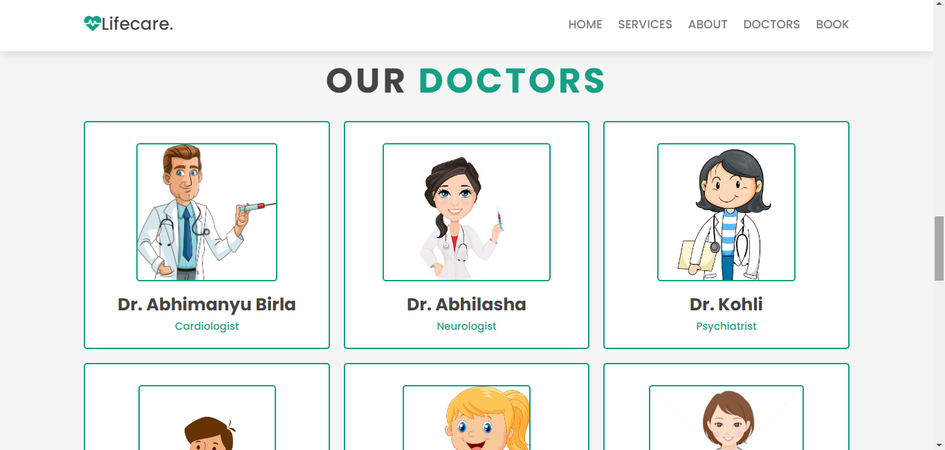 GitHub - Amishabokade2/LifeCare-Prototype: A health care website for an assignment of Kratin LLC.