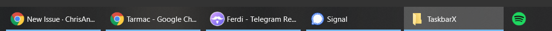 Hide Text when ungrouping taskbar icons · Issue #572 · ChrisAnd1998/TaskbarX · GitHub