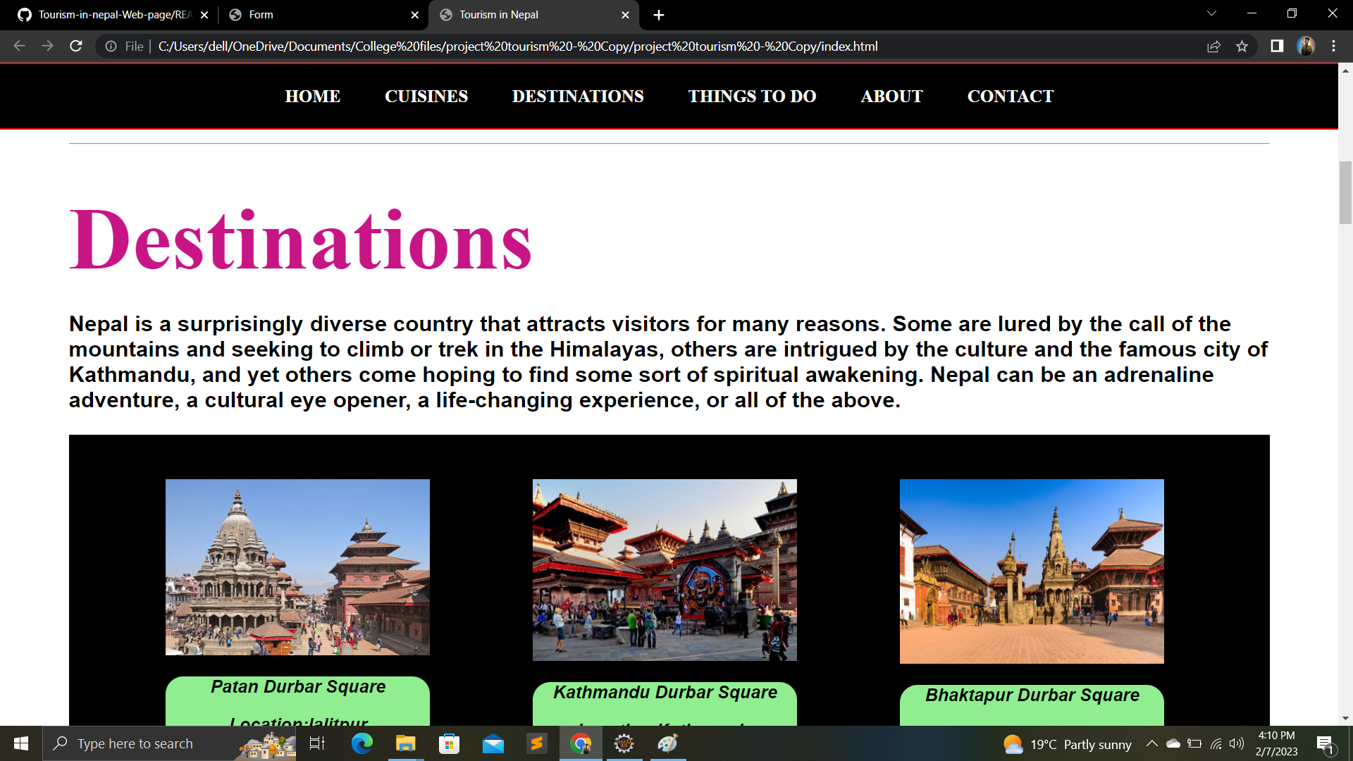 GitHub - Jett78/Tourism-in-nepal-Web-page: This is my first web page designing i did back in ...