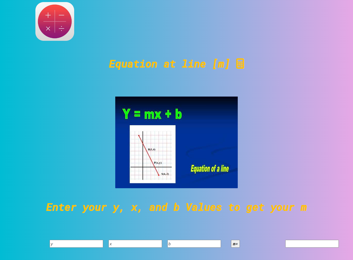 GitHub - zbari023/JS-equation-at-line: App, which calculate the Equation at line