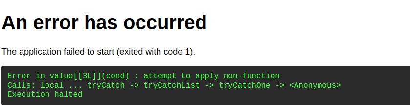 Error in init$WRATIO: attempt to apply non-function: Rshiny deployment · Issue #4 · mlampros ...