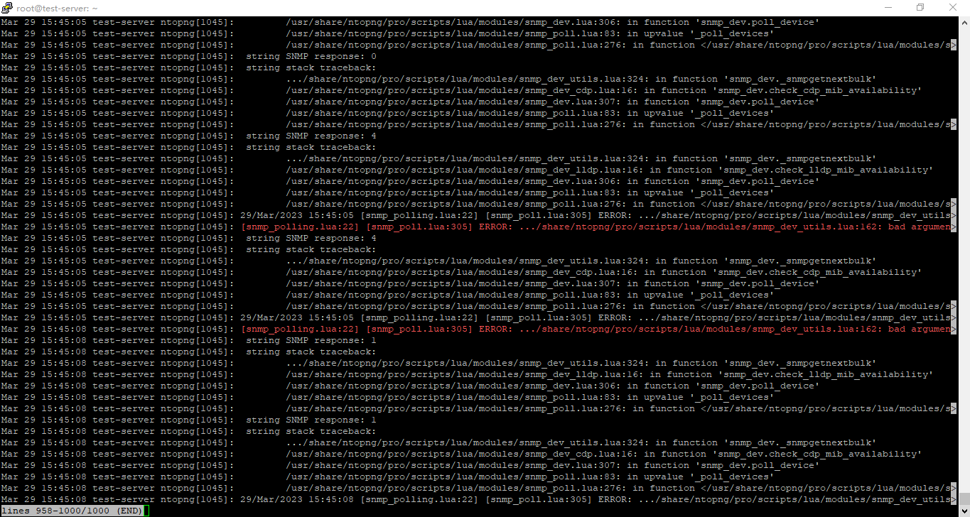 Adding SNMP device succeeded, but polling failed · Issue #7353 · ntop/ntopng · GitHub