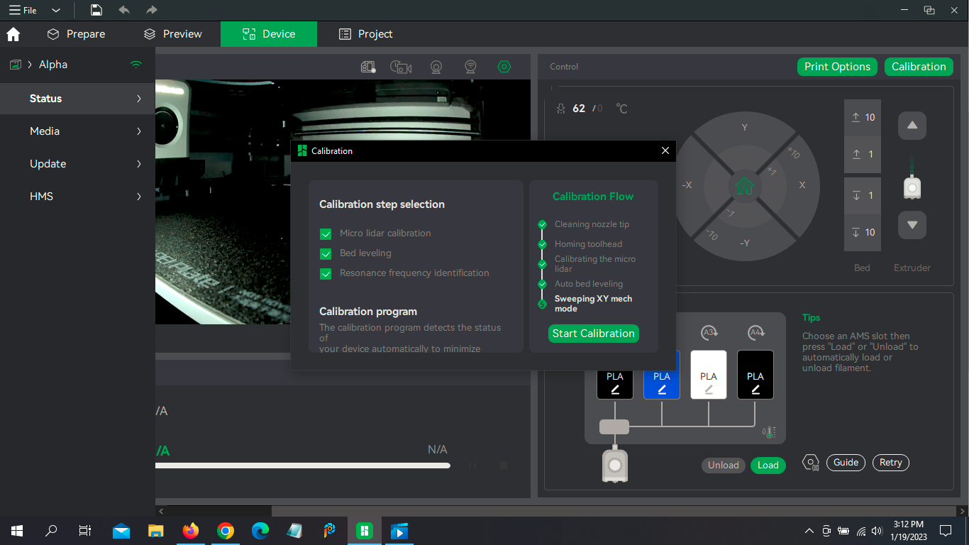 Change completion notice in Calibration dialog box. · Issue #1117 ...