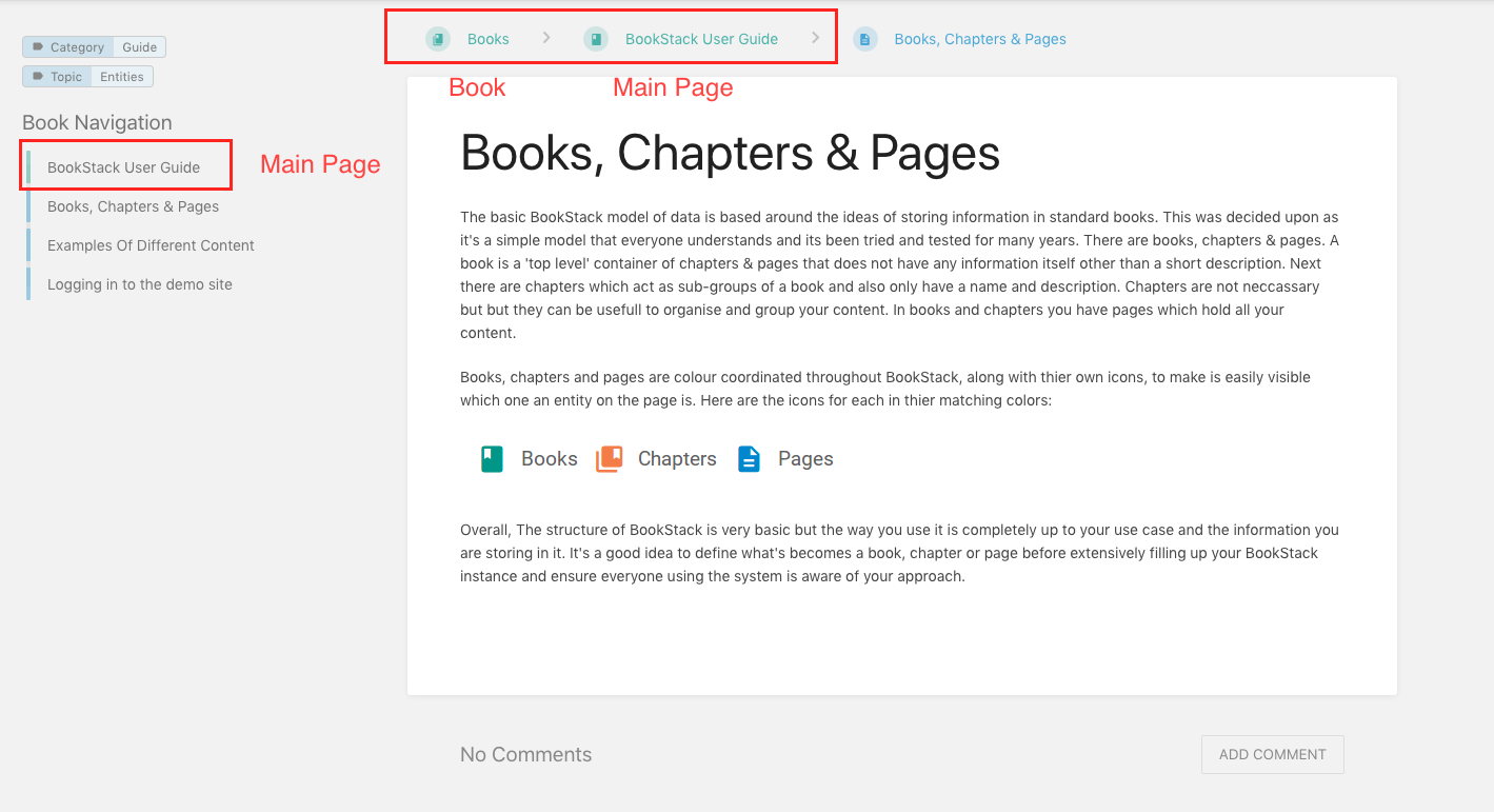 Top-level breadcrumb collection colors could cause confusion · Issue #1435 · BookStackApp ...