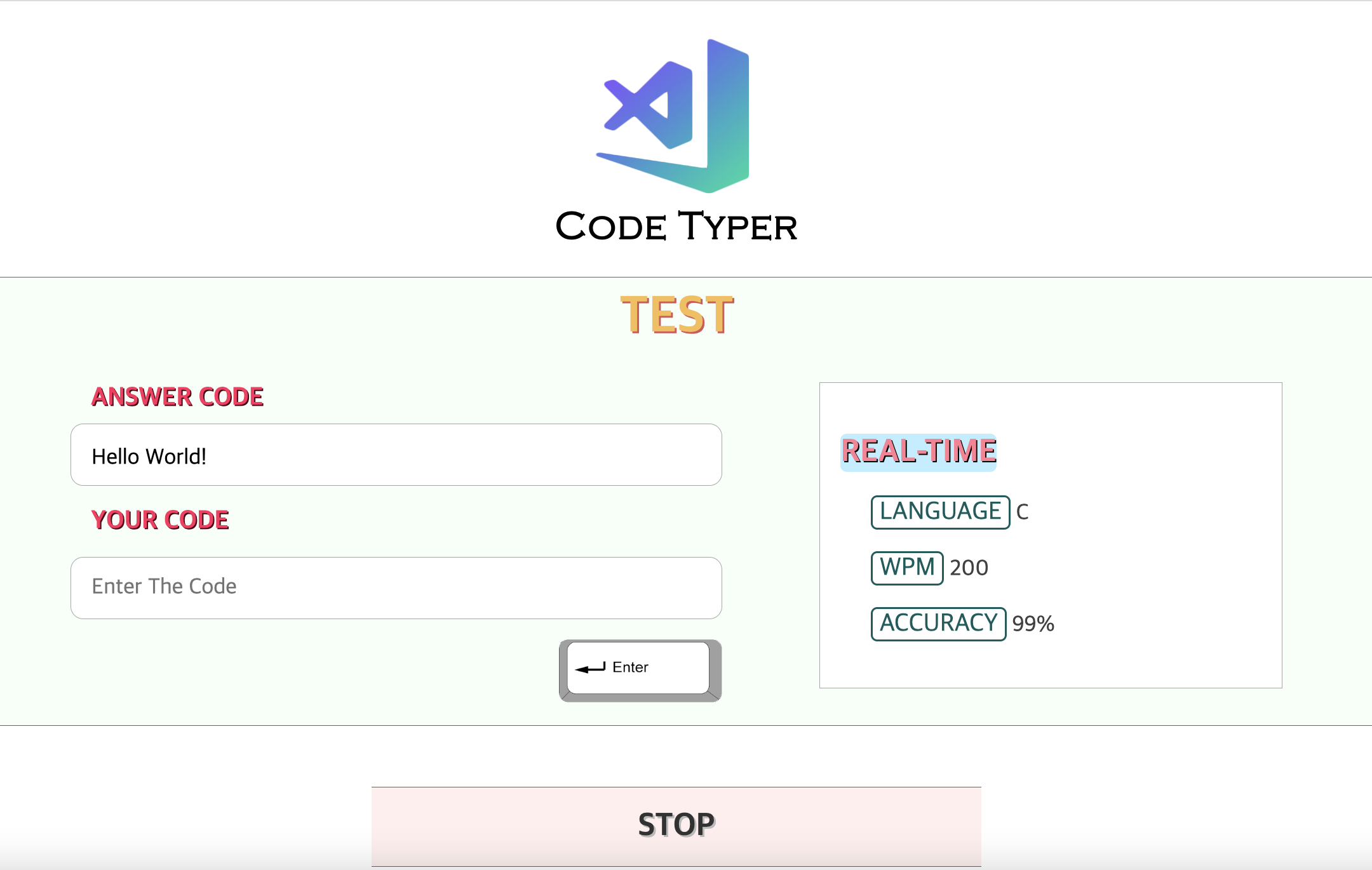 GitHub - YeonHoit/CodeTyper: CodeTyper(코딩타자연습)