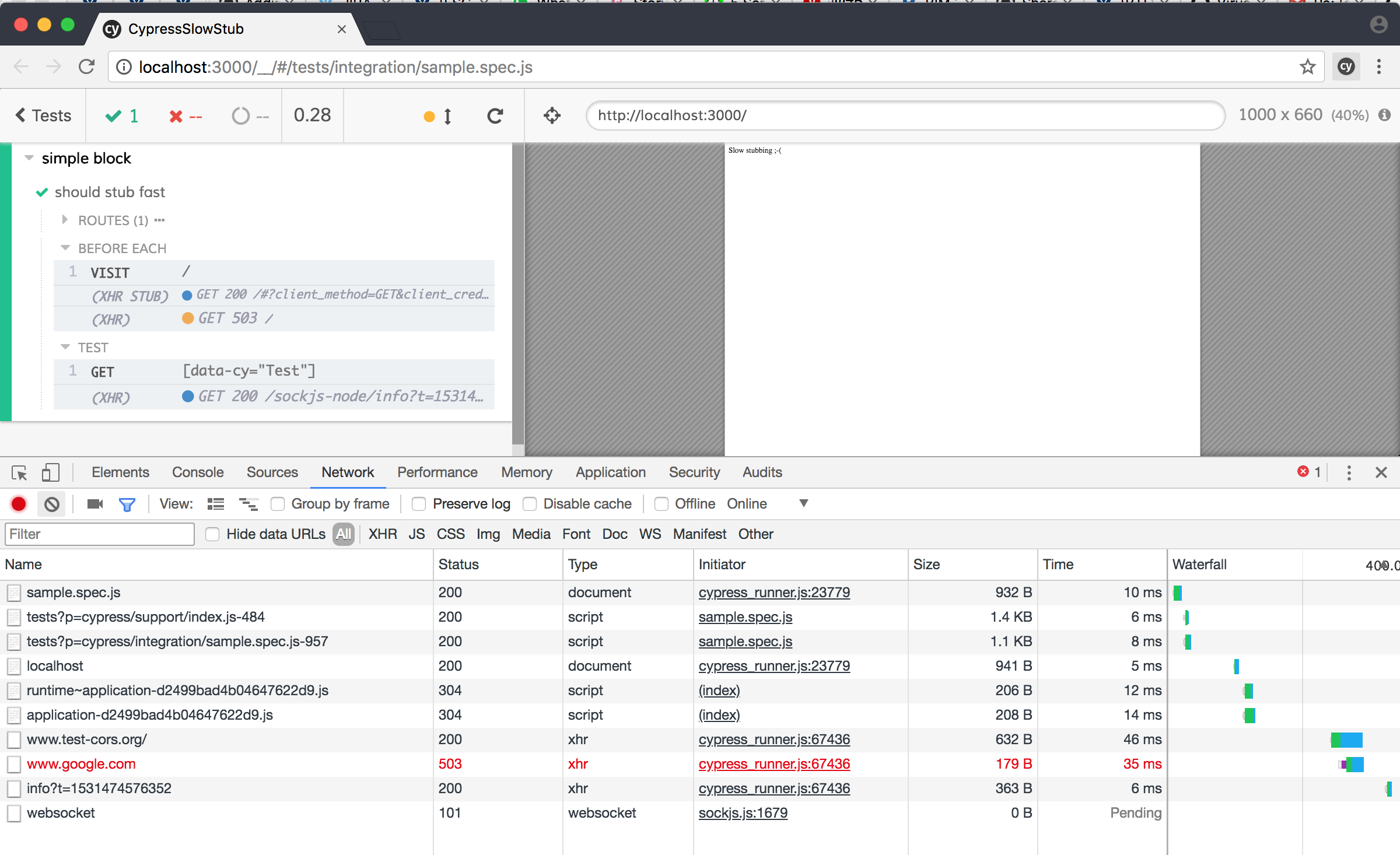 Slow Stubbing · Issue #2081 · cypress-io/cypress · GitHub