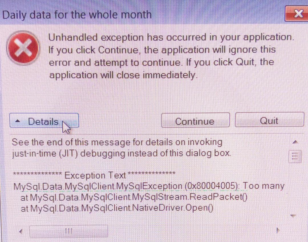 Too many connections error on frmNewFormDaily2 · Issue #543 · climsoft/Climsoft · GitHub