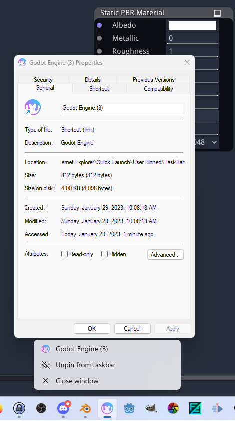 Minor UX design error: taskbar title and description still labelled as "Godot Engine" · Issue ...