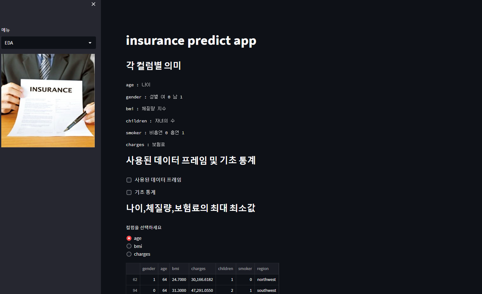 GitHub - mugoori/streamlit_insurance