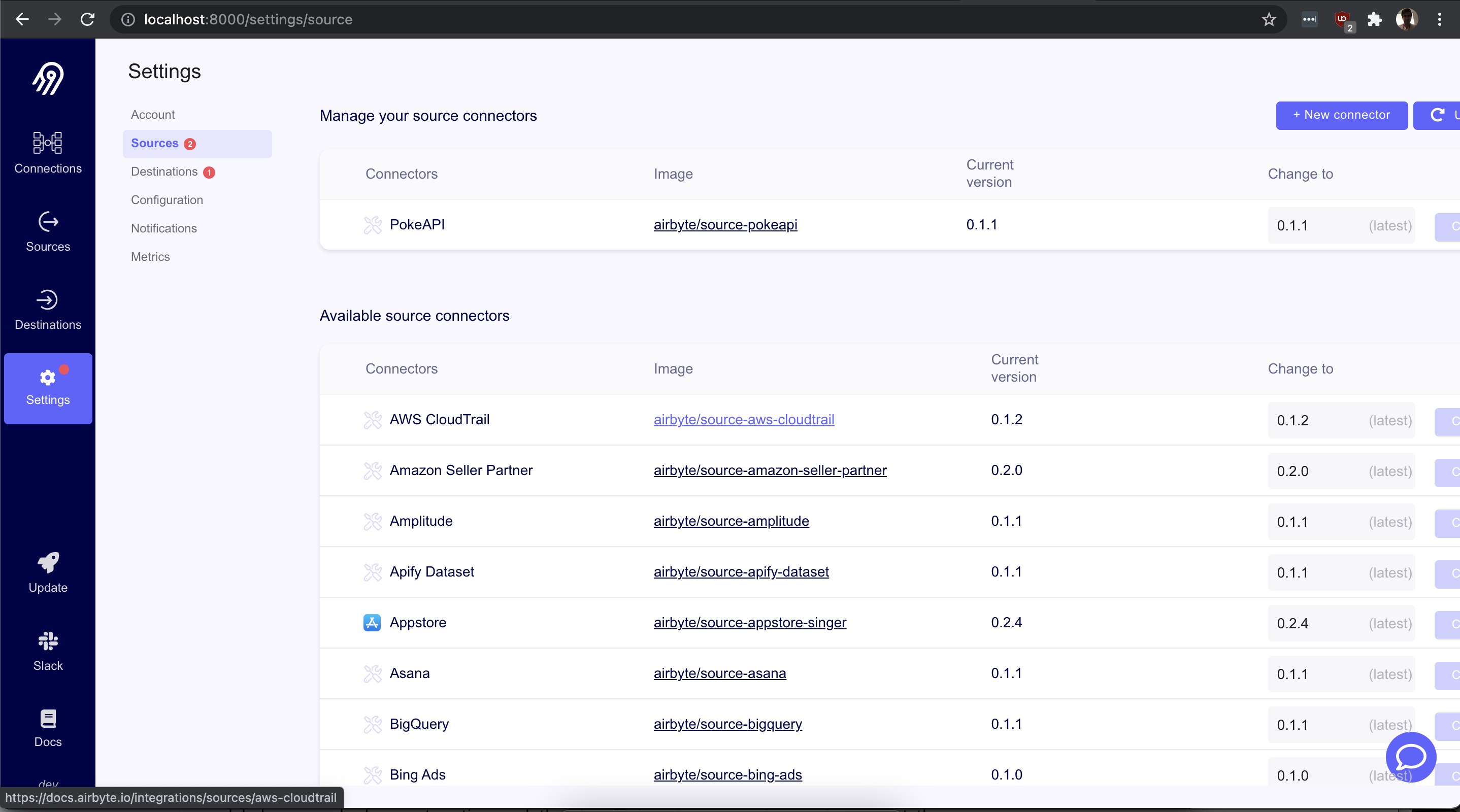 make connector settings page fit horizontally on common display resolutions · Issue #5666 ...