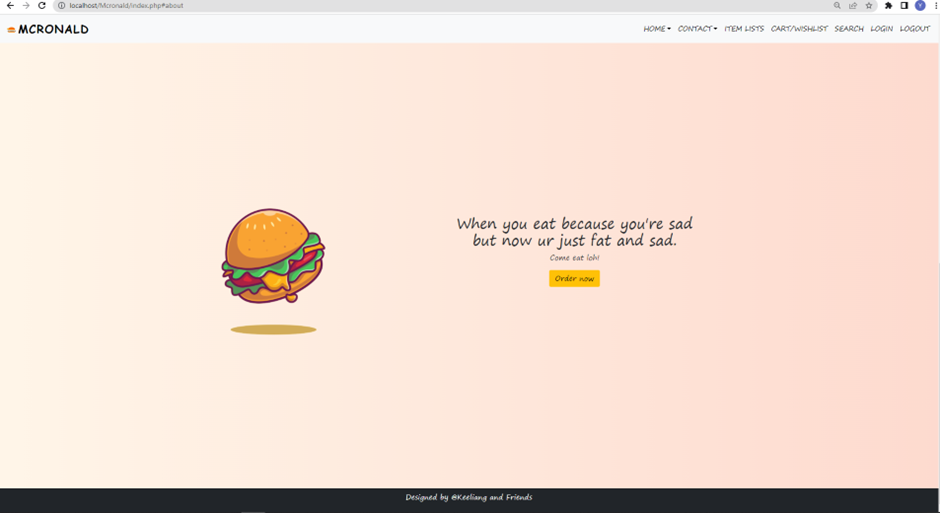 GitHub - YoonWK/McRonald: An E-Commerce/ Online Food Ordering System for customers to order food ...