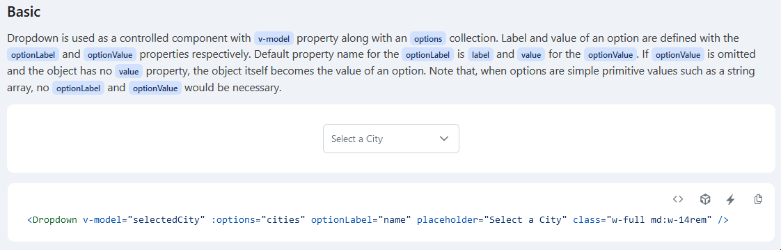 Dropdown: Click on icon line is ignored · Issue #4259 · primefaces/primevue · GitHub