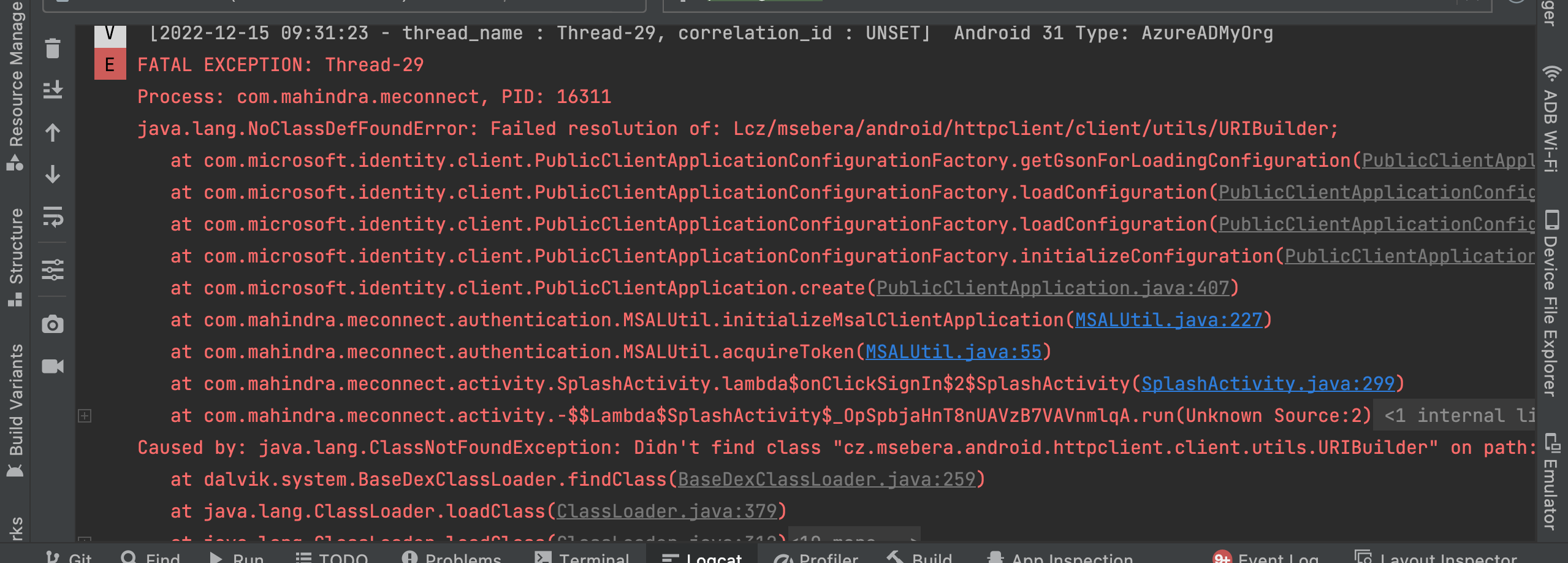 App Crashes Due To Pendingintentandroid · Issue 141 · Microsoftconnectms Intune App Sdk