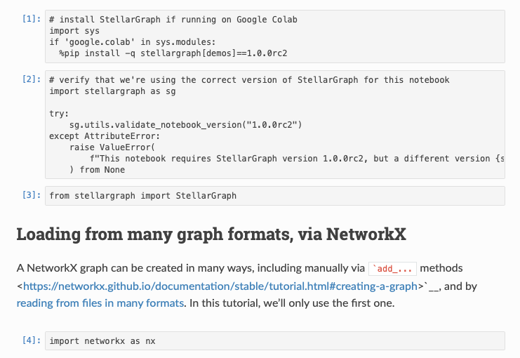 Notebook code isn't highlighted on Read the Docs · Issue #1383 · stellargraph/stellargraph · GitHub