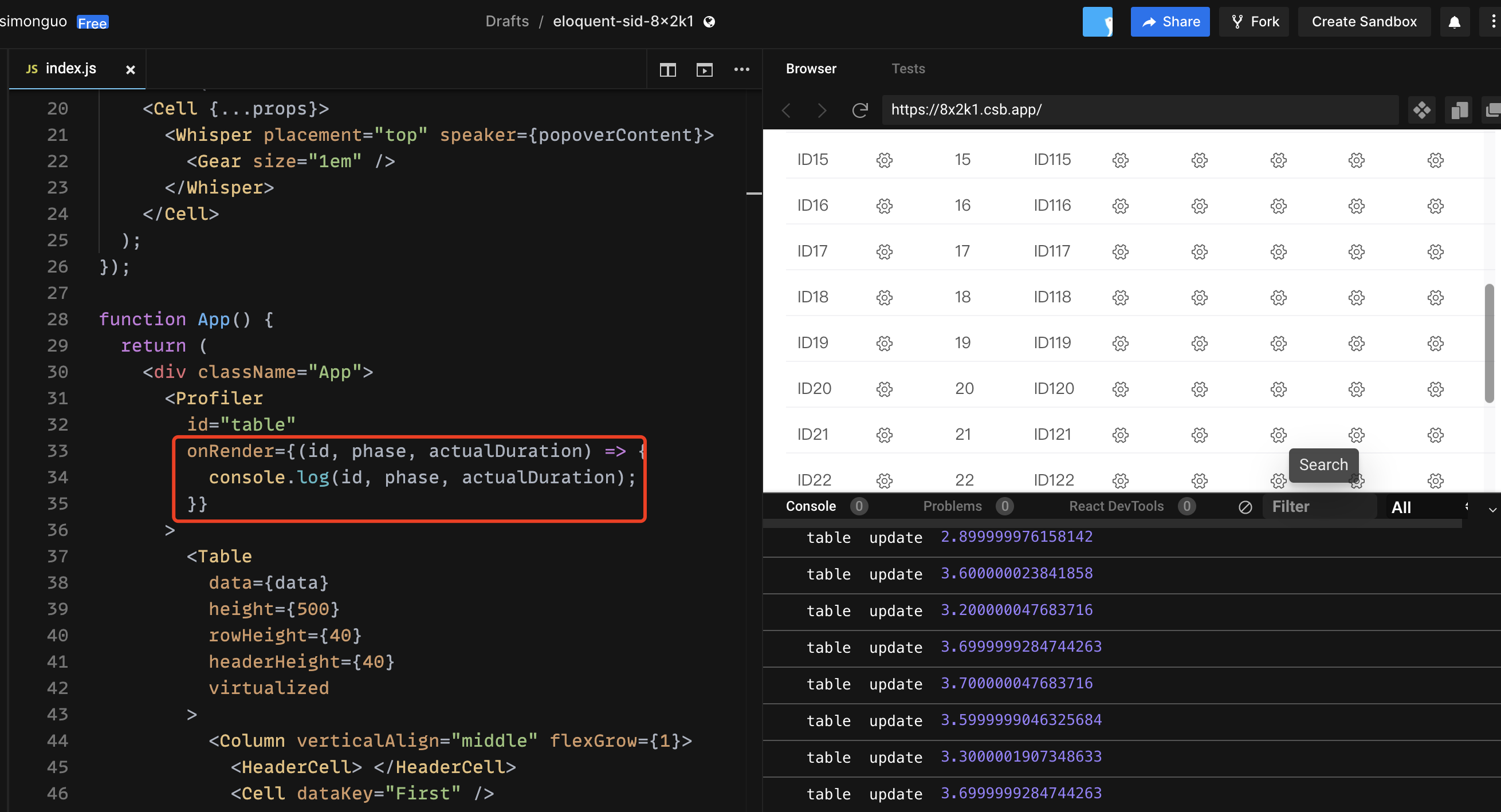 Table virtualization slows down the whole table, ultimate stuttering appears · Issue #2223 ...