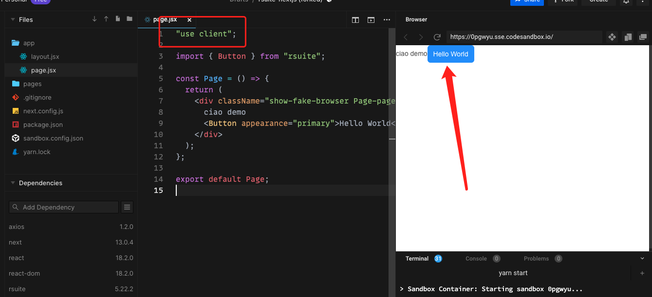 Rsuite Next js 13 (appDir) is not compatible · Issue #2937 · rsuite/rsuite · GitHub