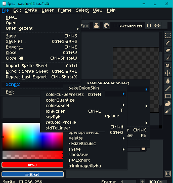 Nested Menus Displaced By Windows App Resize · Issue #3035 · aseprite/aseprite · GitHub