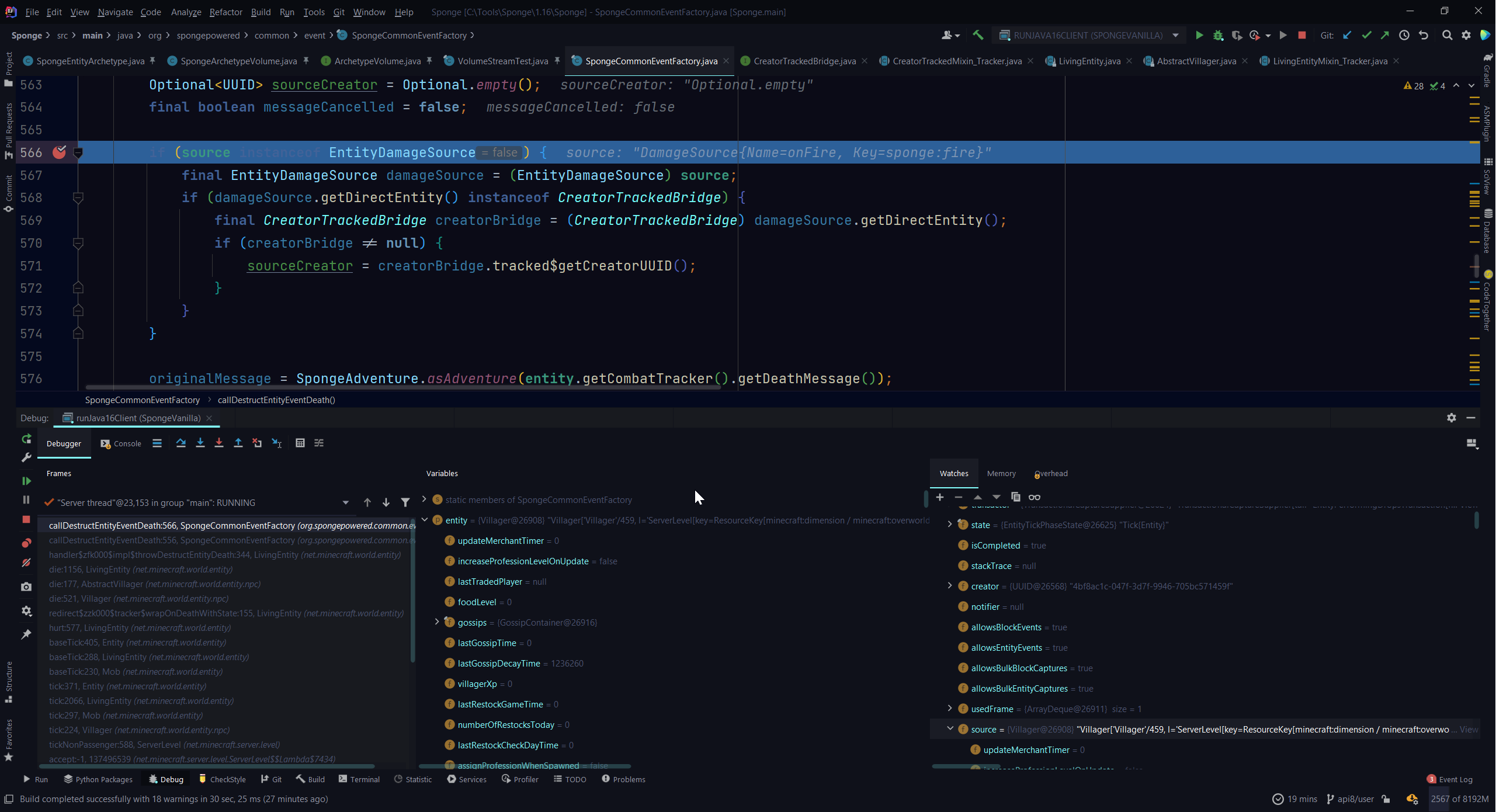 Hand off Projectile creator to collided entity as notifier · Issue #3475 · SpongePowered/Sponge ...