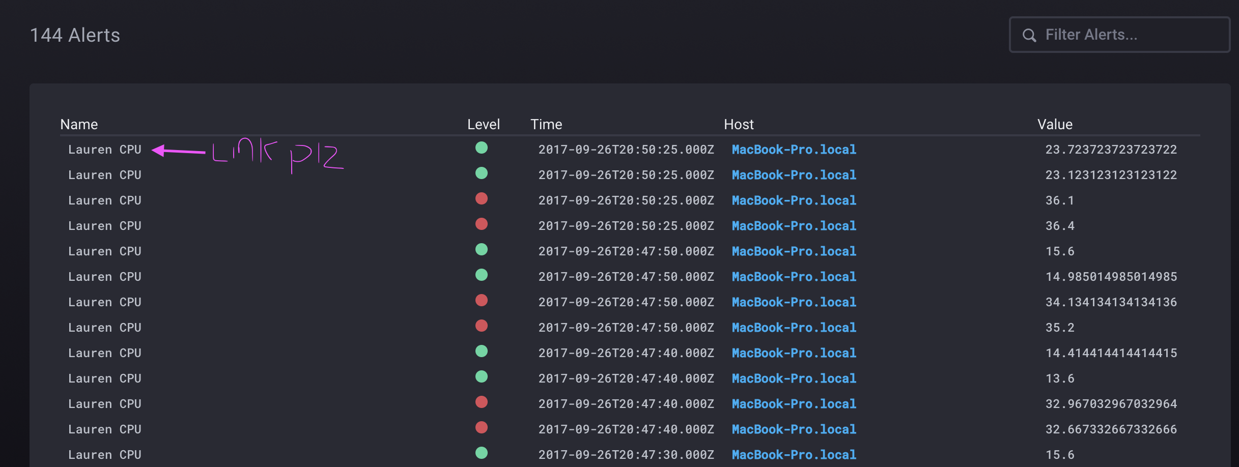 Link to alert rule from alert history page · Issue #2028 · influxdata/chronograf · GitHub
