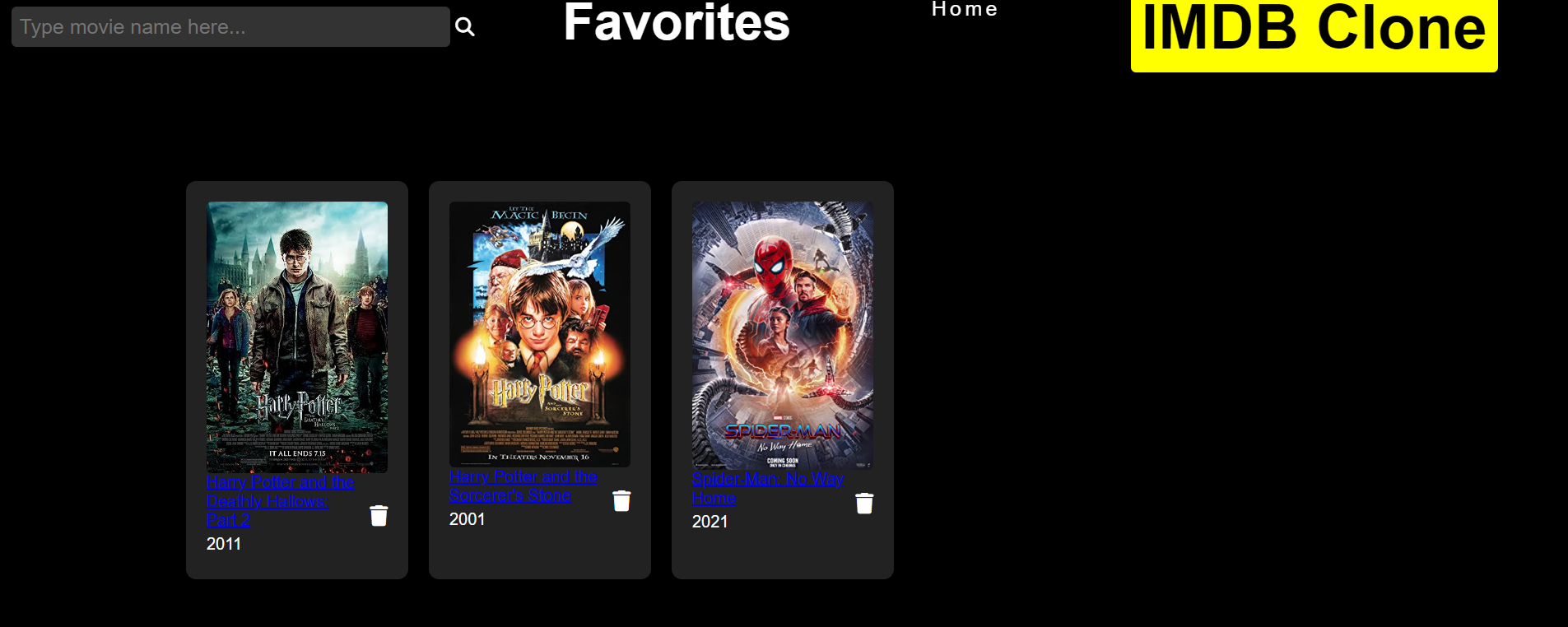 GitHub - AbhiBayana/IMDB-Clone