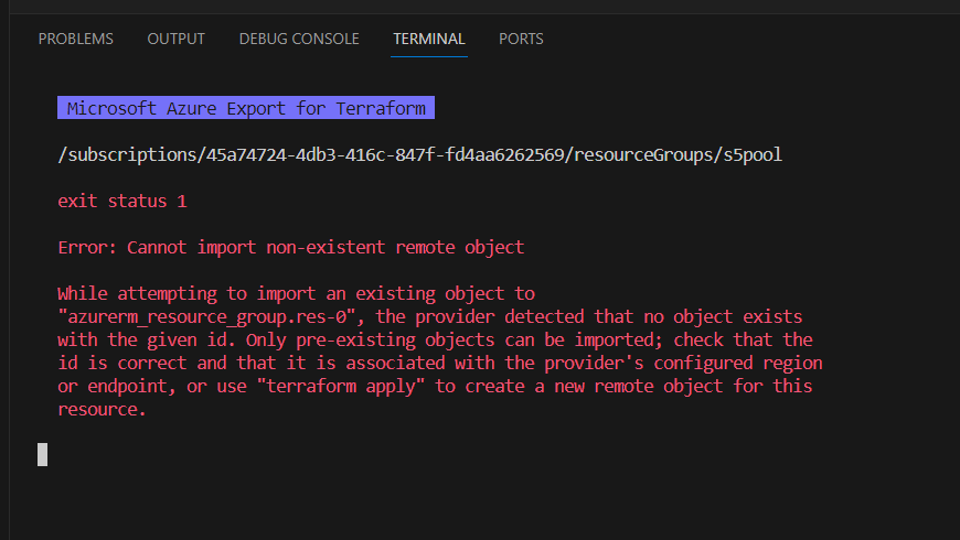 Not Able To Export · Issue 457 · Azureaztfexport · Github