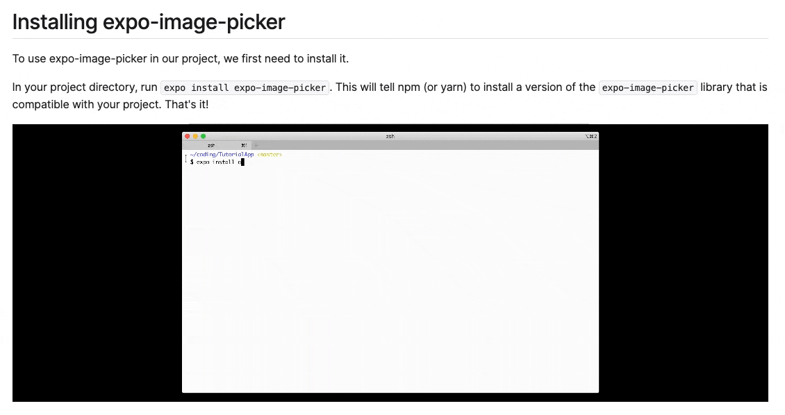 [docs] Embedded videos on image picker doesn't work · Issue #14954 ...