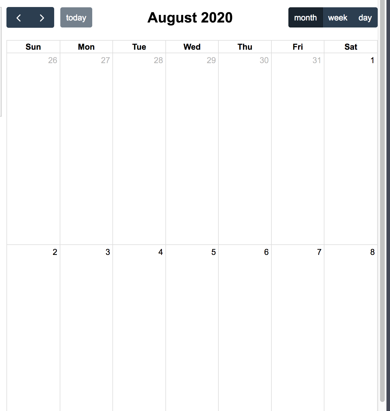 Contentheight Option Did Not Effect Timegridweektimegridday Views · Issue 5750 · Fullcalendar